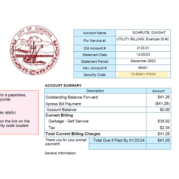 City Utilities (Water, Sewer, Garbage) - City of Cordova, Alaska
